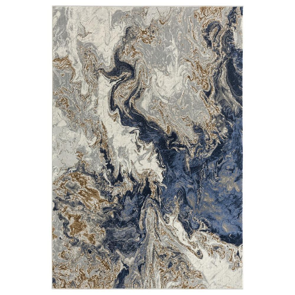 Luxe Weavers Marble Collection Modern Abstract Swirl Area Rug