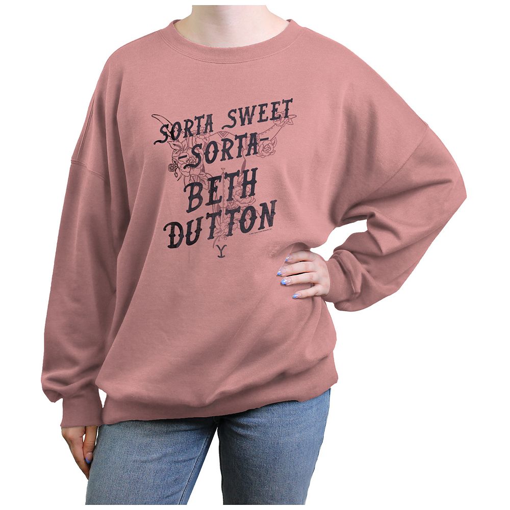 Juniors' Yellowstone Sorta Sweet Sorta Beth Dutton Graphic Fleece