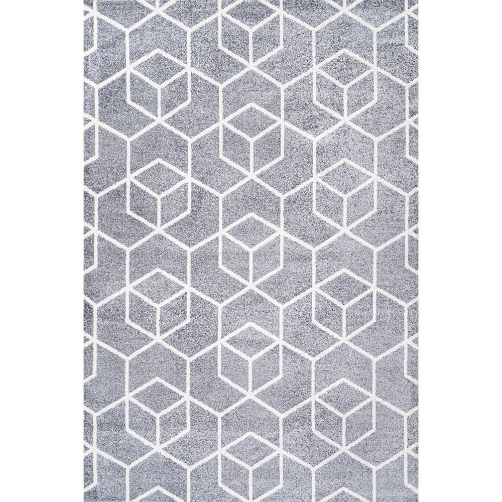 Tumbling Blocks Modern Geometric Area Rug