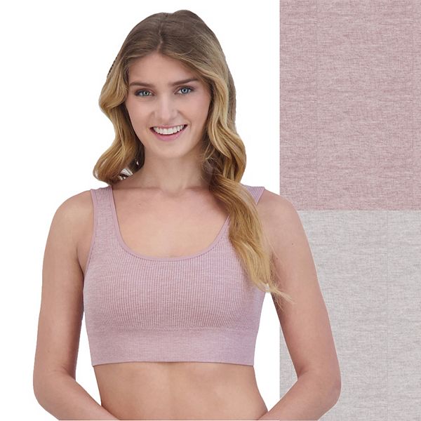 Juniors' SO® Seamless Wireless Ribbed Bralette 2-Pack SO51-027P2