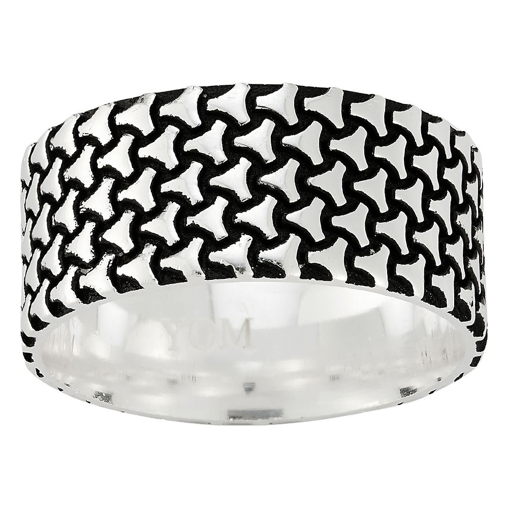 Menster Sterling Silver Oxidized Band Ring