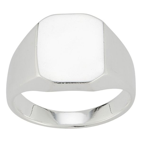 Menster Sterling Silver Square Signet Ring