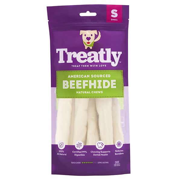 Treatly American Beefhide Chip Rolls - Natural