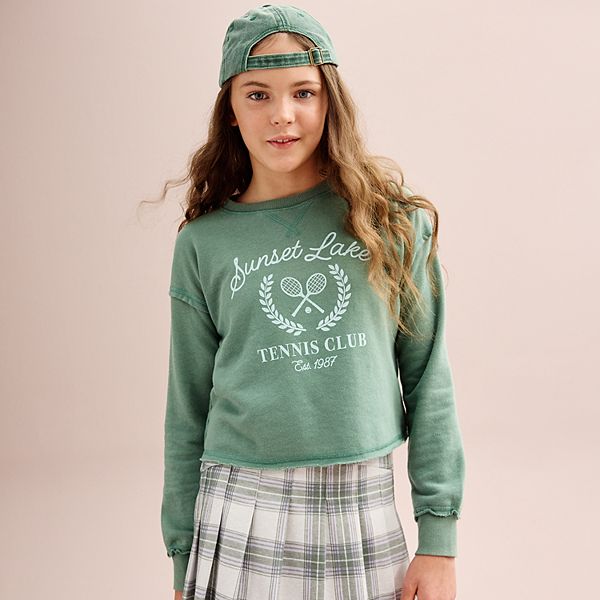 Girls 7-16 SO® Cropped Sweatshirt in Regular & Plus Size