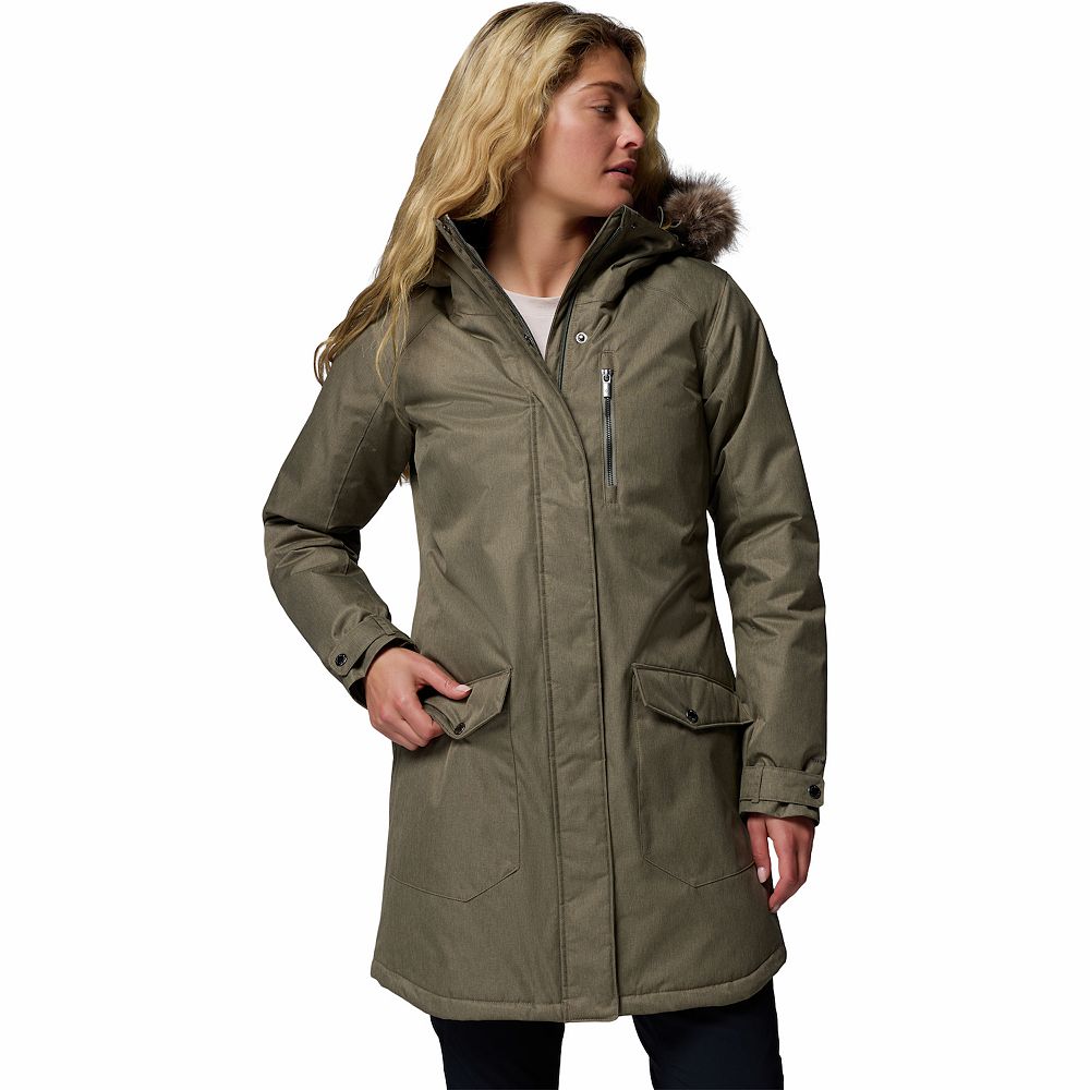 Women's Columbia Suttle Mountain Faux Fur Long Insulated Jacket
