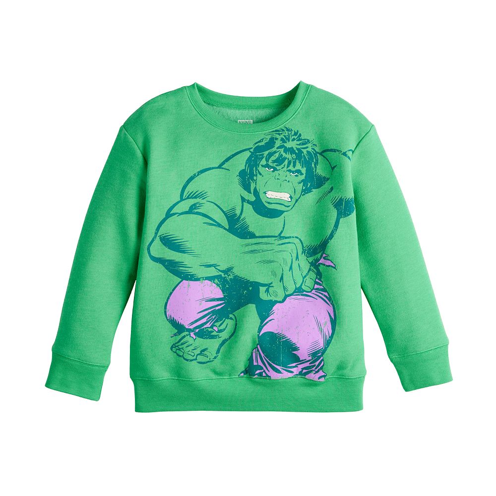 Boys 4-12 Jumping Beans® Marvel The Hulk Fleece Crewneck