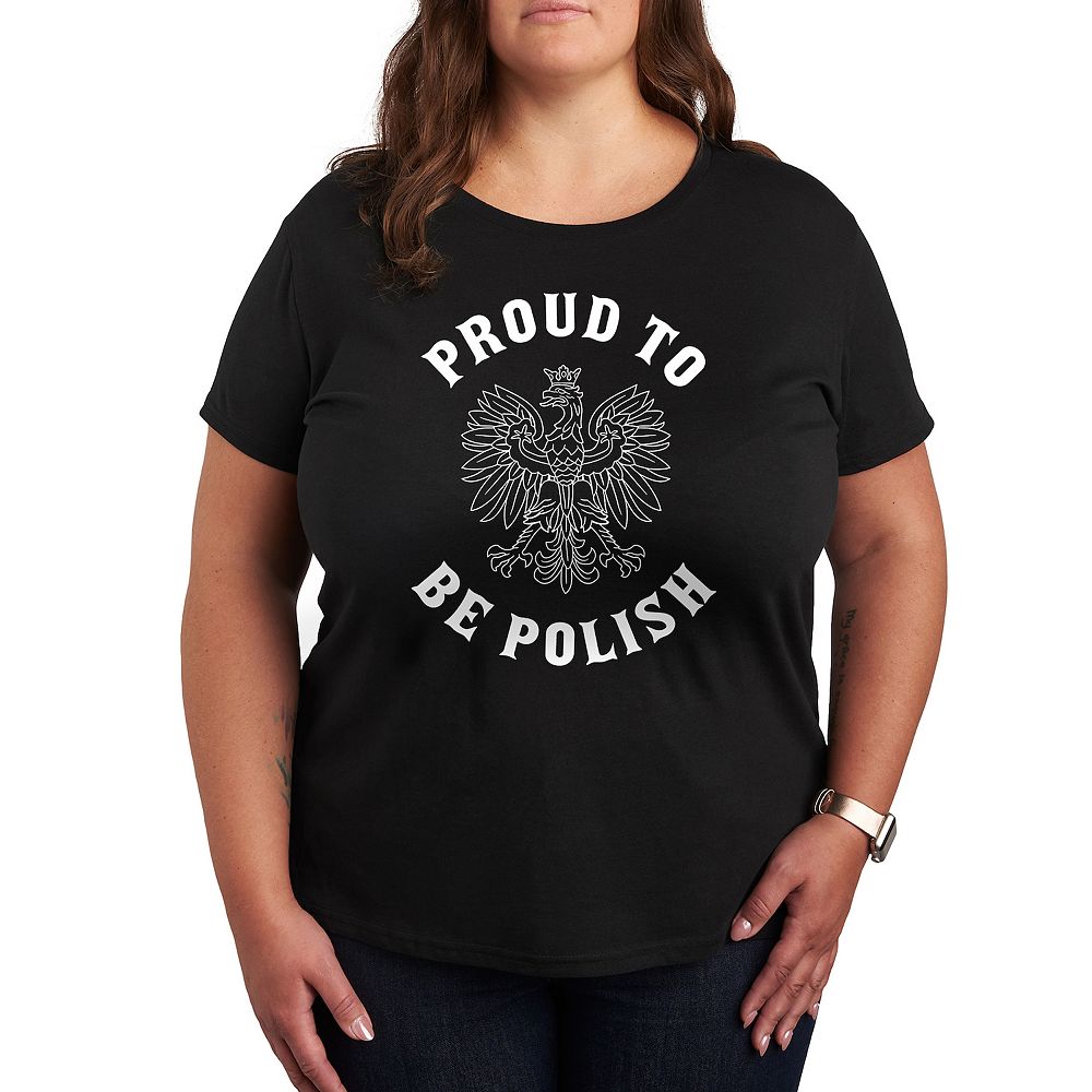Plus Proud To Be Polish Graphic Tee