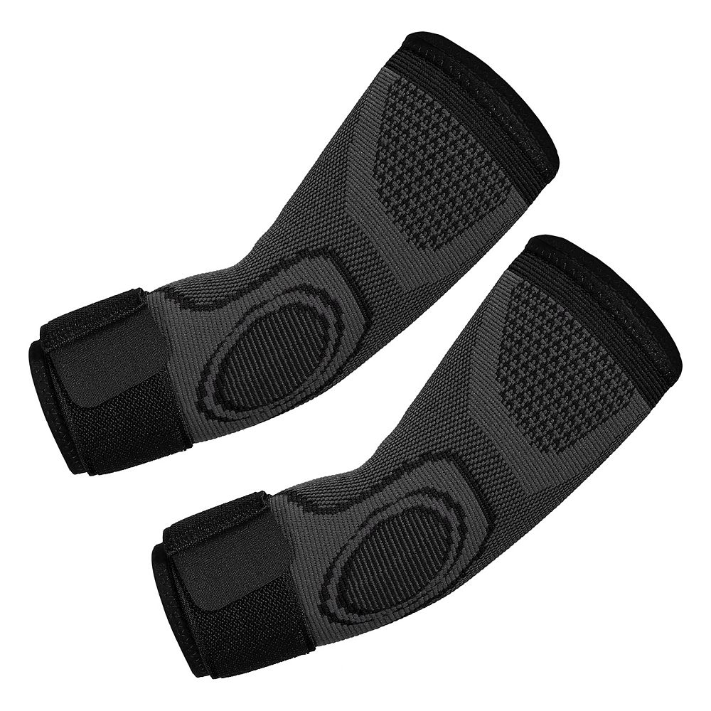 Pair Elbow Pads Protection Brace Tightening Breathable For Sports