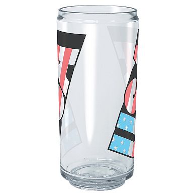 USA Americana Style Print Letters Graphic Tritan Cup