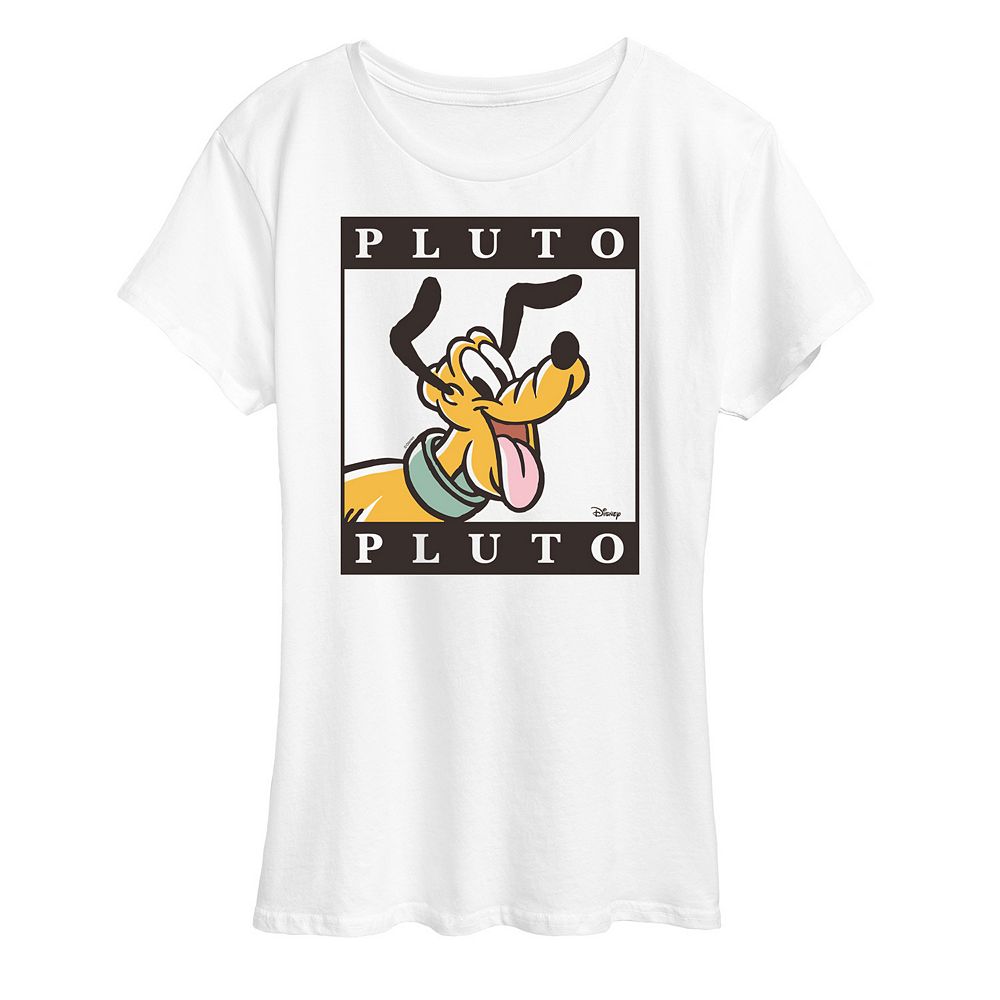 Disney's Pluto Women's Type Block Graphic Tee