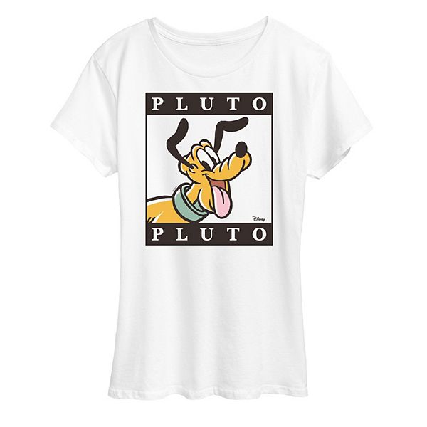 Disney's Pluto Women's Type Block Graphic Tee
