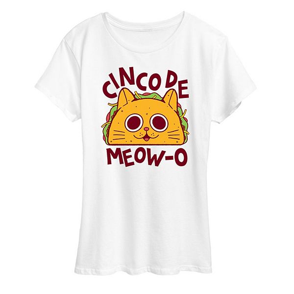 Women's Cinco De Meow O Graphic Tee