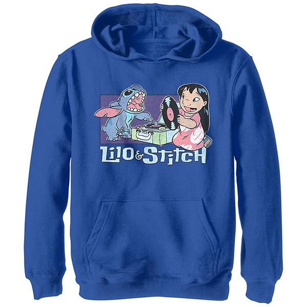Disney's Lilo & Stitch Playing Records Girls Graphic Hoodie