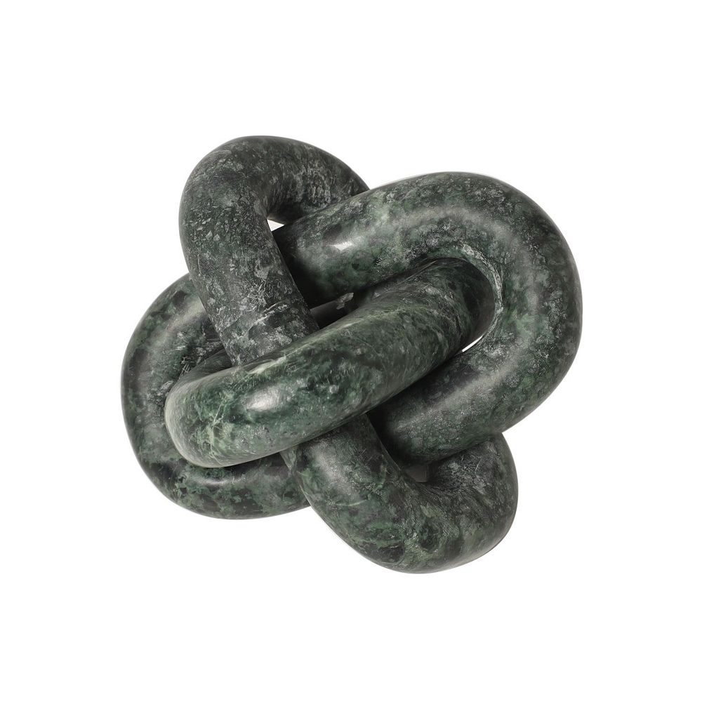 Everyday Decor Green Marble Knot Table Decor - Small