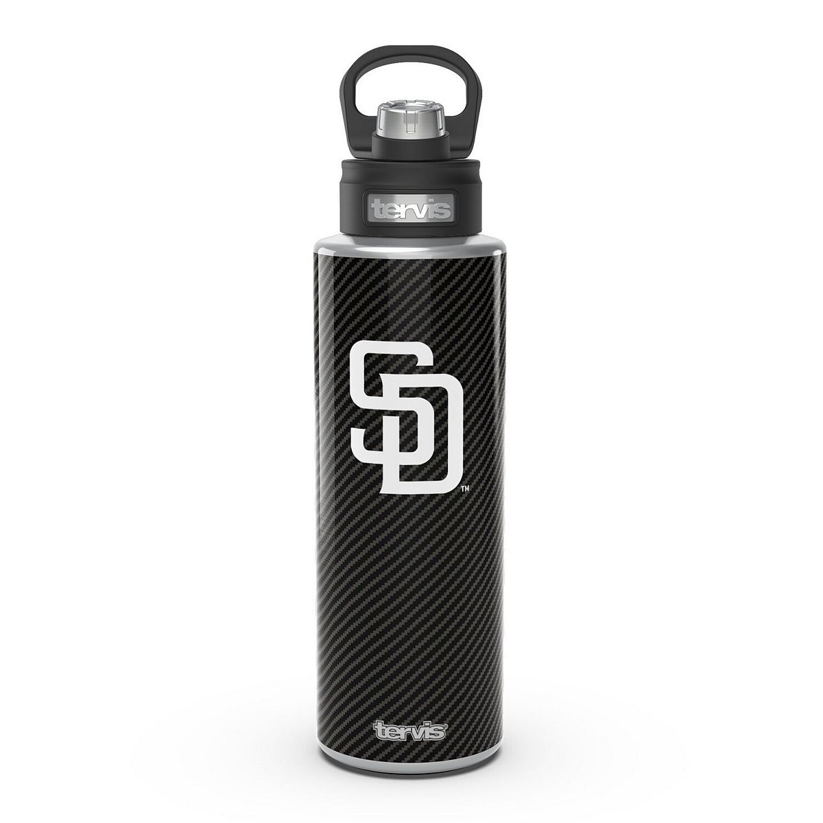 Tervis San Diego Padres 40oz. Carbon Fiber Wide Mouth Water Bottle ...