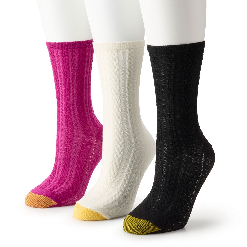 Women's GOLDTOE® 3-Pack Crew Socks