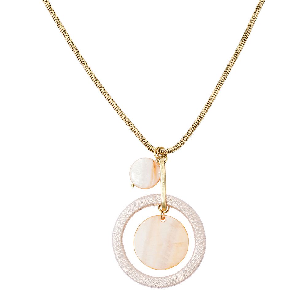 Sonoma Goods For Life® Gold Tone Thread Wrap Ring Long Necklace