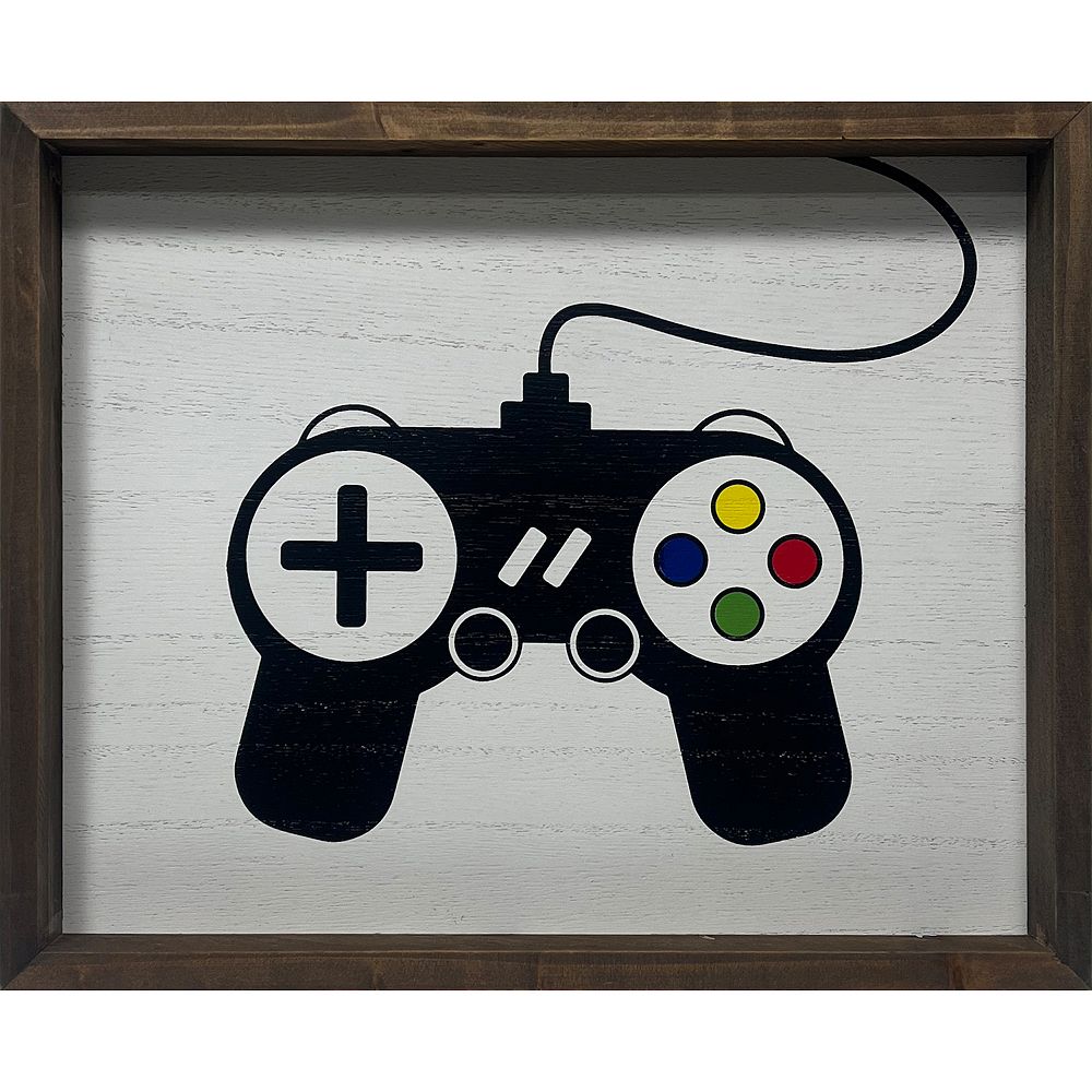 Gamer Controller Wood Wall Decor