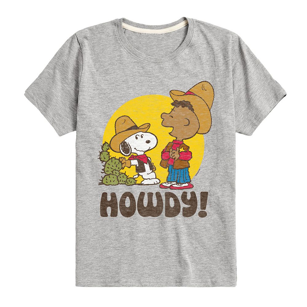 Boys 8-20 Peanuts Franklin & Snoopy Howdy Graphic Tee