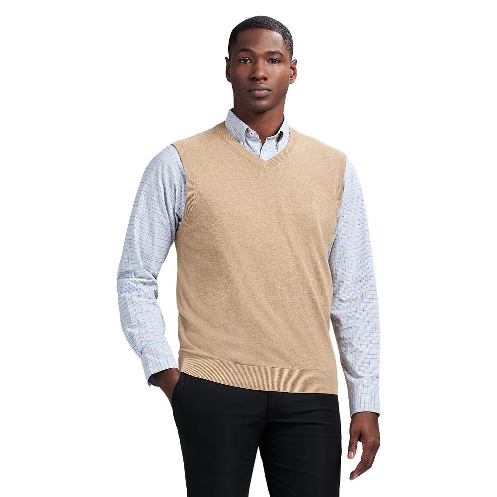 Men's IZOD Premium Essentials Solid V-Neck 12-Gauge Sweater Vest
