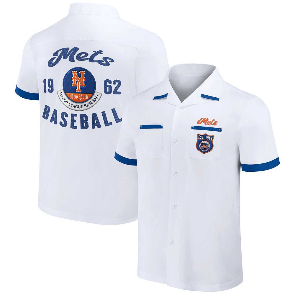 Men's Darius Rucker Collection by Fanatics White New York Mets Bowling ...