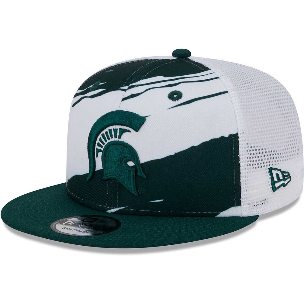 Men's New Era Green Michigan State Spartans Tear Trucker 9FIFTY ...