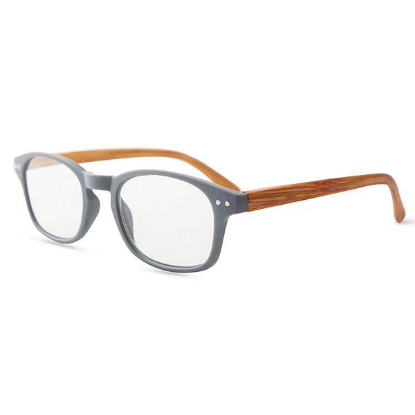 Women's Clearvue Two Tone Wood & Grey Reading Glasses