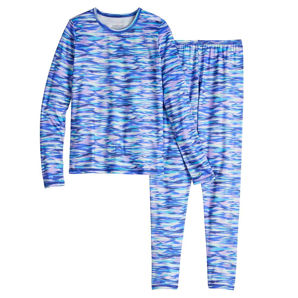 Girls 4-16 Cuddl Duds® Comfortech Stretch 2-Piece Base Layer Set