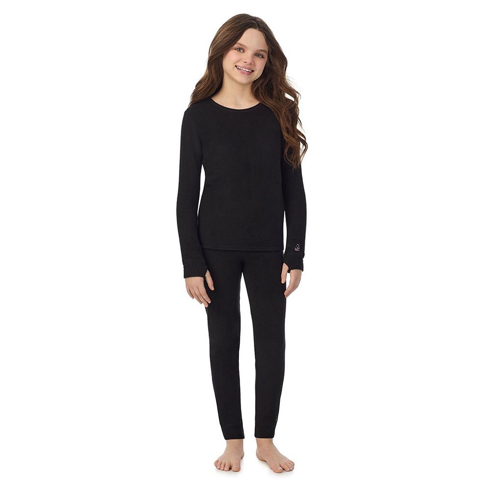 Girls 4-16 Cuddl Duds® Fleecewear with Stretch 2-Piece Base Layer Set