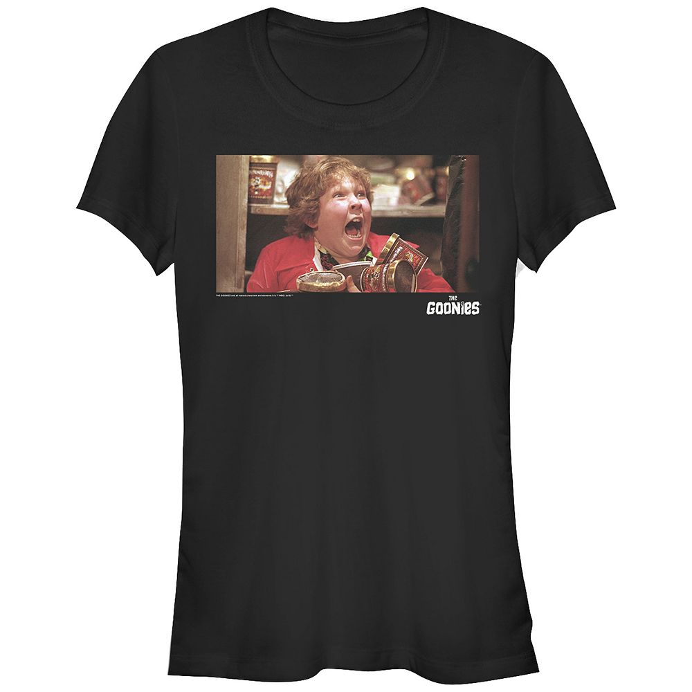 Juniors' The Goonies Chunk Scared Scene Graphic Tee