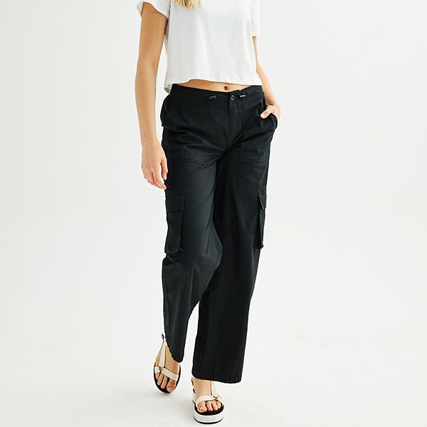 Juniors' Project Indigo Cargo Parachute Straight Leg Pants