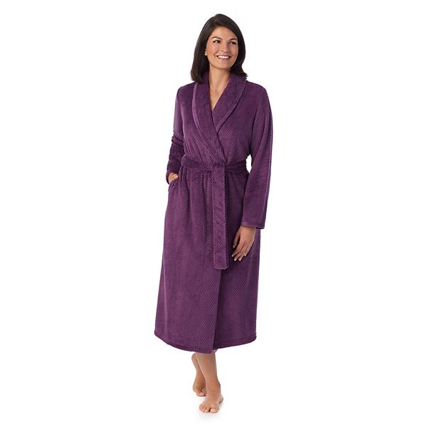Women's Stan Herman Dimple Plush Wrap Robe