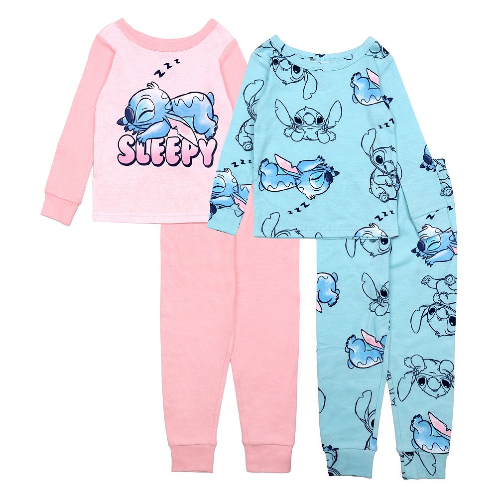 Disney's Lilo & Stitch Toddler Girl "Sleepy Stitch" 4-Piece Pajama Set
