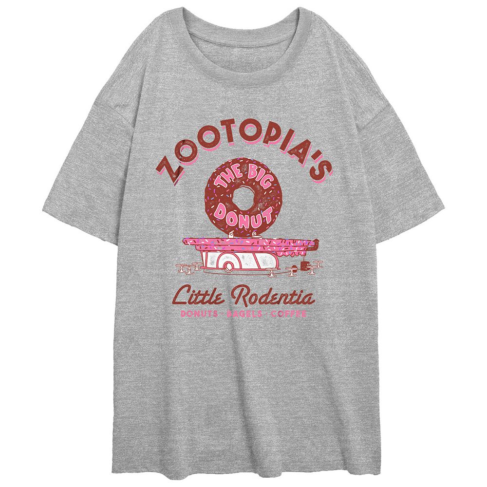 Disney's Zootopia The Big Donut Juniors' Oversize Graphic Tee