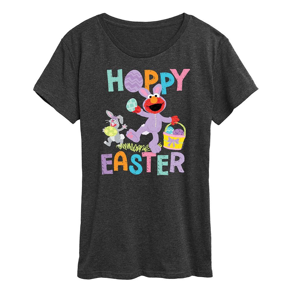 Women's Sesame Street Elmo Hoppy Easter Graphic Tee