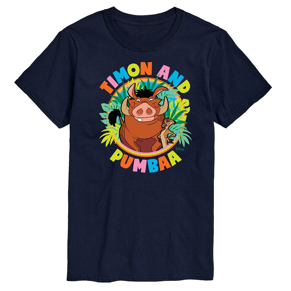 Disney's The Lion King Timon And Pumba Men's Graphic Tee