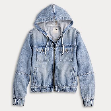 Juniors' SO® Utility Bomber Jacket