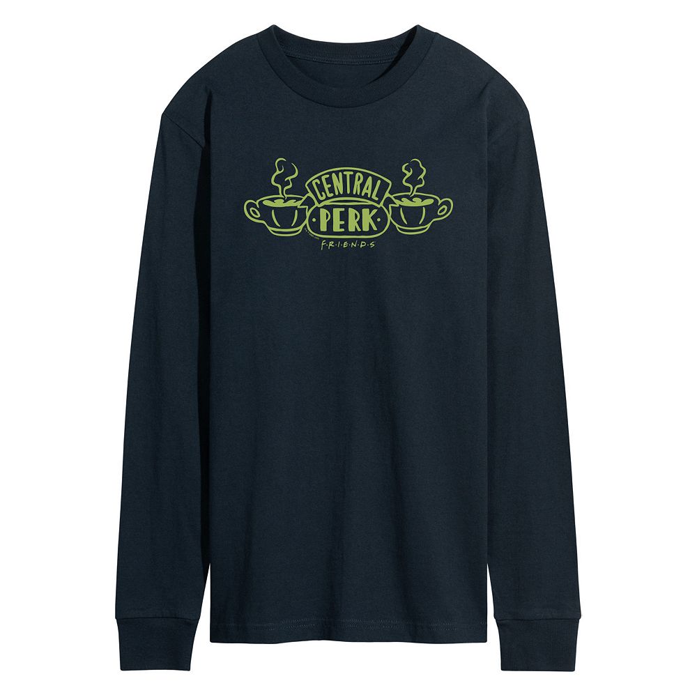Men's Friends Central Perk Ribbons Long Sleeve Graphic Tee