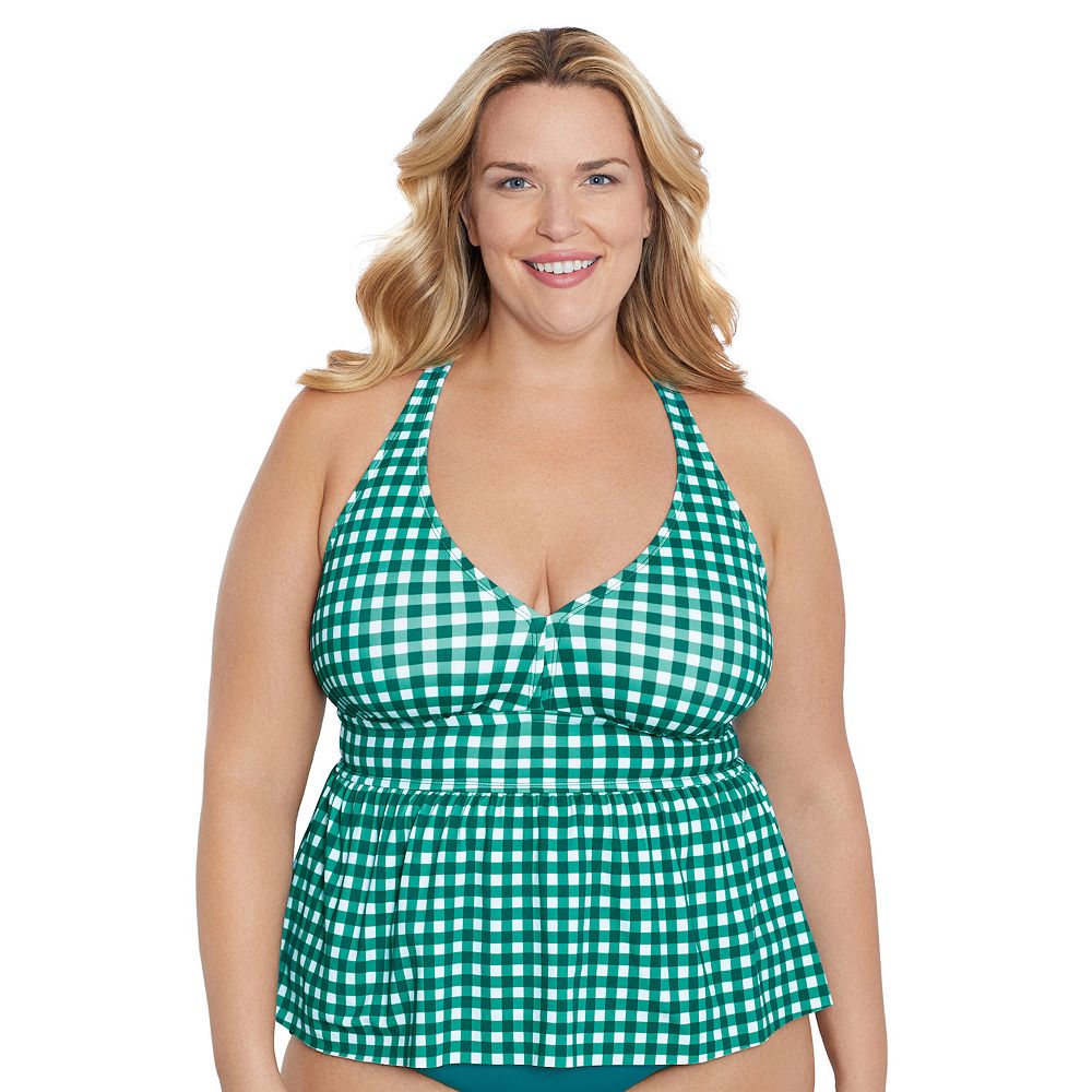 Plus Size Peplum Swimsuit