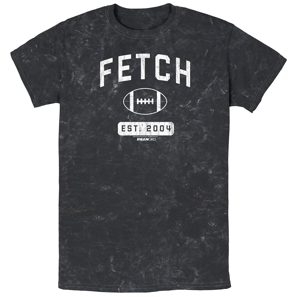 Men's Mean Girls Fetch Est. 2004 Mineral Wash Graphic Tee