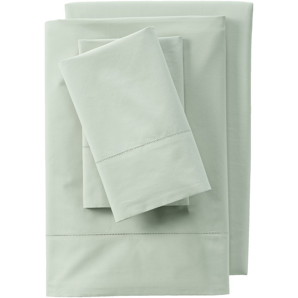 Lands' End Extra Long Twin Size 300 Thread Count Cotton Percale Bed ...