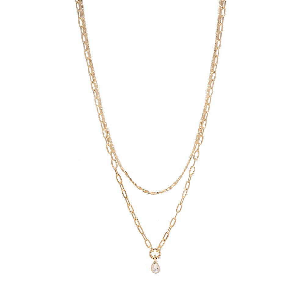 LC Lauren Conrad Gold Tone 2 Row Chain Necklace LC Lauren Conrad Gold Tone 2 Row Chain Necklace
