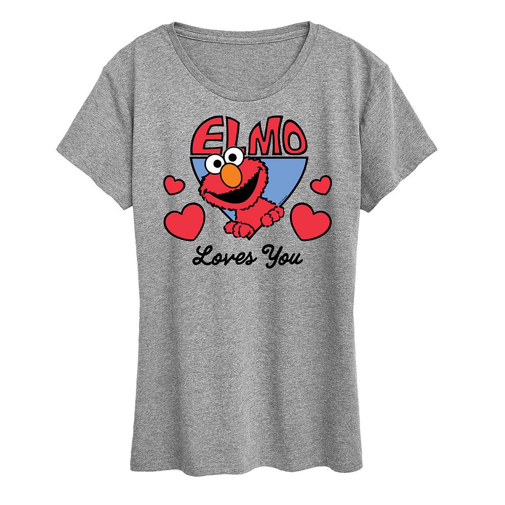 Women's Sesame Street Elmo Loves You Graphic Tee