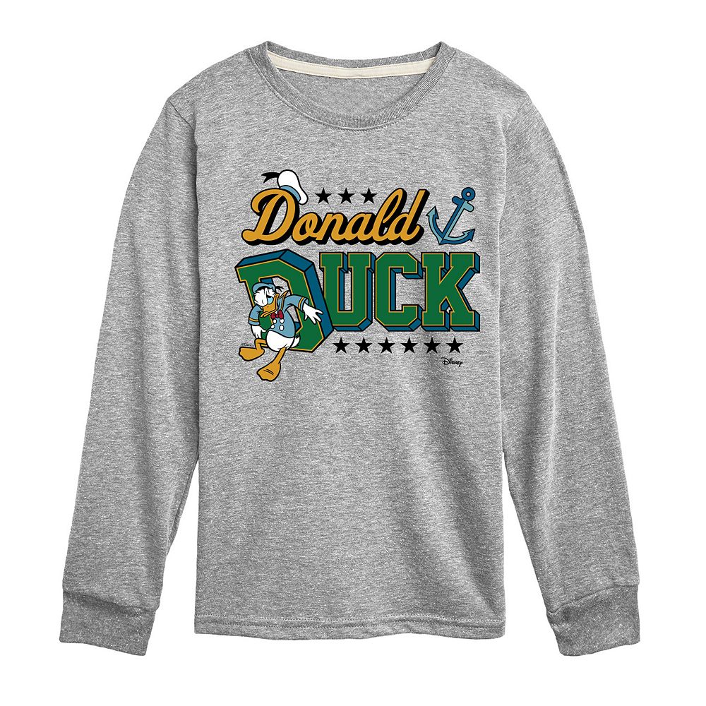 Disney's Mickey Mouse & Friends Boys 8-20 Donald Duck Collegiate Long ...