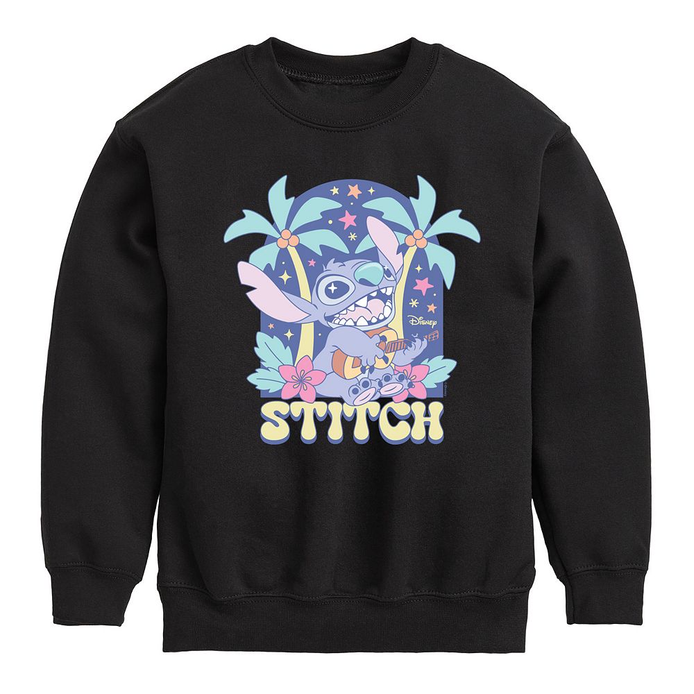Disney's Lilo & Stitch Boys 8-20 Palm Trees Crew Fleece Sweatshirt