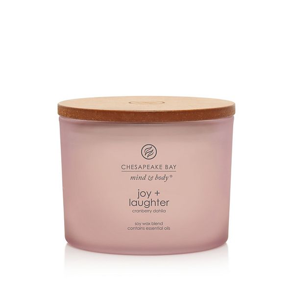 Chesapeake Bay Joy + Laughter Cranberry Dahlia 3-Wick Jar Candle