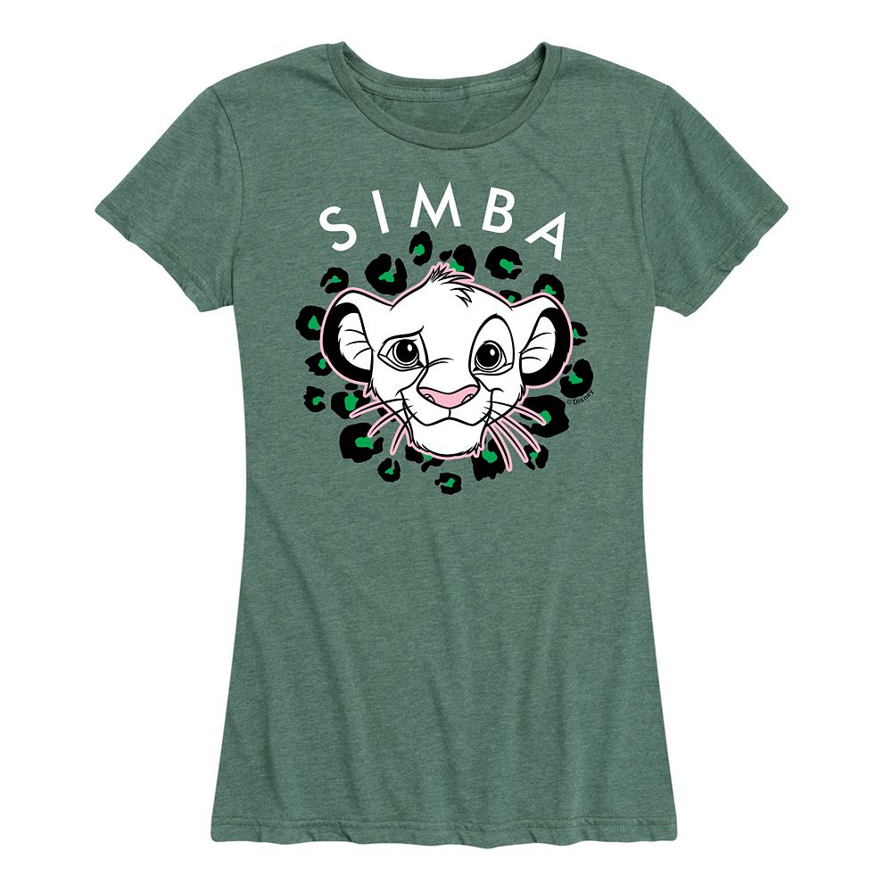 Disney's Lion King Simba Women's Green Spots Graphic Tee