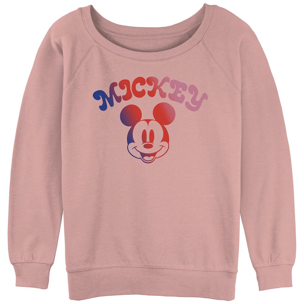 Disney's Mickey Mouse Gradient Design Juniors' Graphic Slouchy Terry