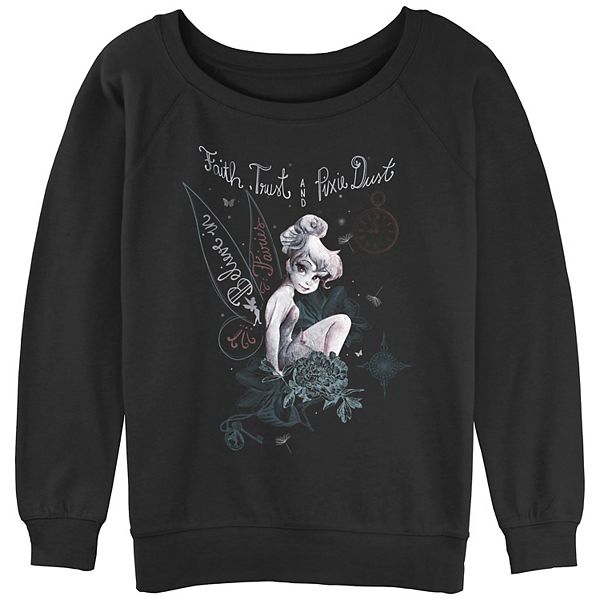 Disney's Tinker Bell Believe In Fairies Juniors' Graphic Slouchy Terry