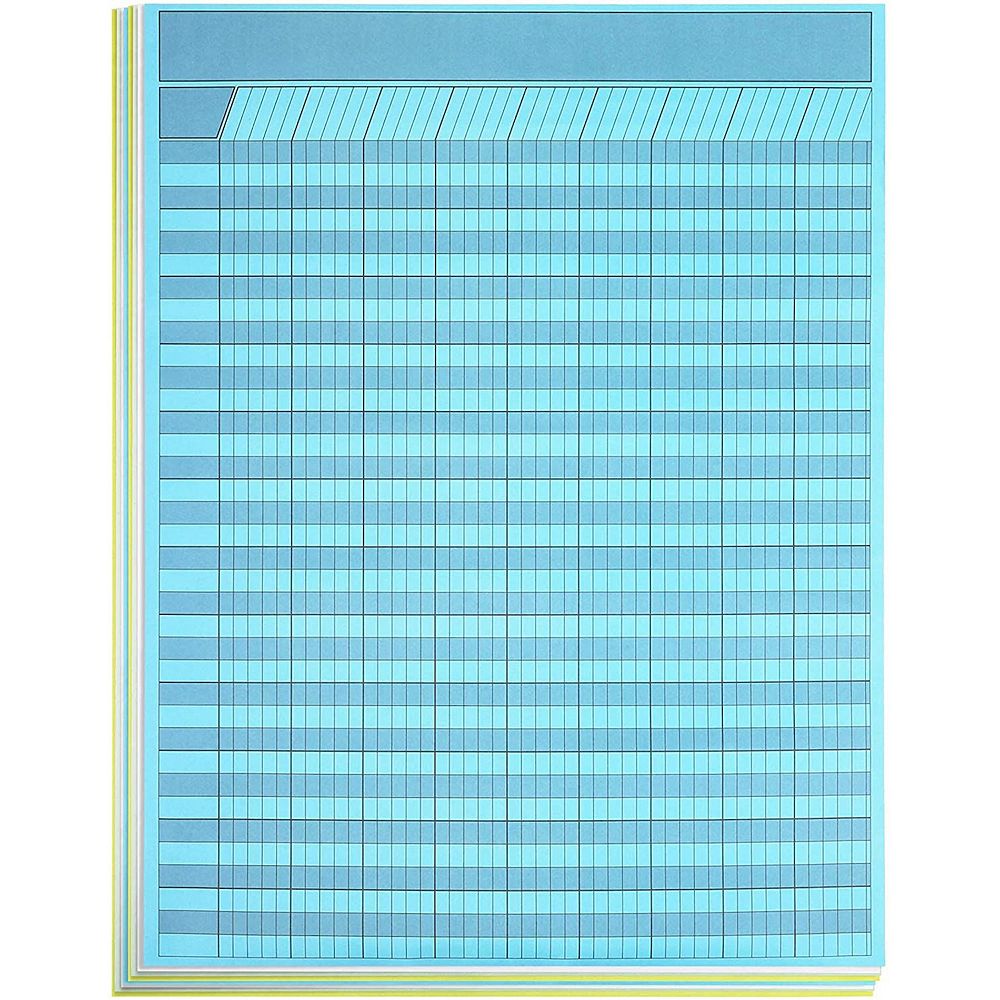 Vertical Incentive Chart For Classroom, Kids Rewards For Chores (16 Sheets)